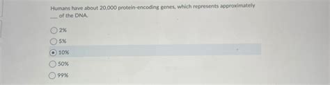 Solved Humans Have About 20000 ﻿protein Encoding Genes