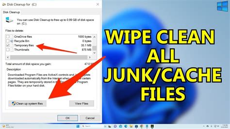 How To Clear ALL CACHE JUNK From Windows Windows Easy Way YouTube