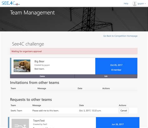 User Teams Codalab Codalab Competitions Wiki Github