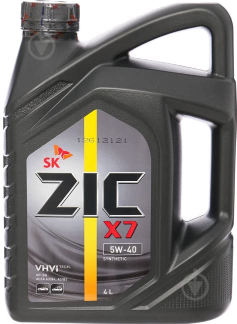 ᐉ Моторное масло ZIC X7 5W-40 4 л (162662) • Купить в Киеве, Украине ...