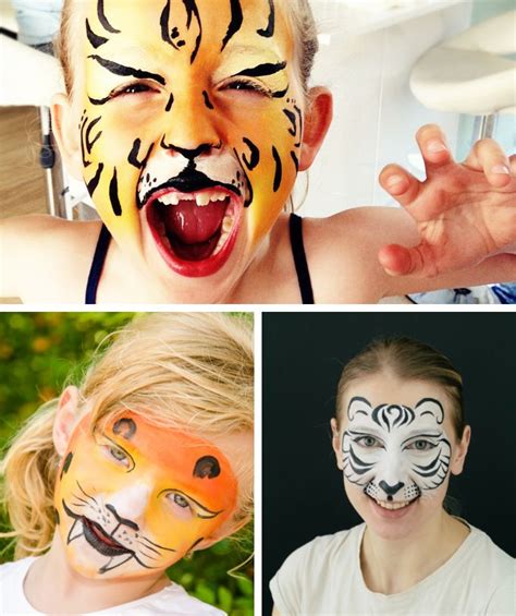 Easy Face Paint Ideas Tiger At Lilian Dixson Blog