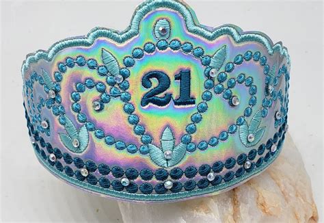Tiara Milestone Birthday Hairband Headband Crown Vinyl Or Fabric