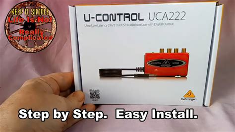 Behringer UCA222 UCA202 Quick Easy Install 2 Min Job YouTube