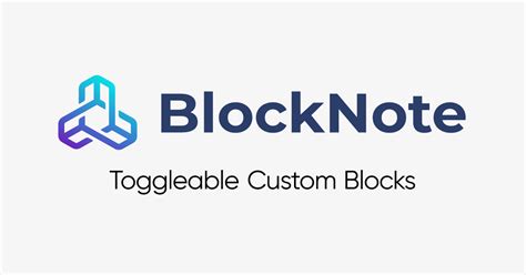 Blocknote Toggleable Custom Blocks