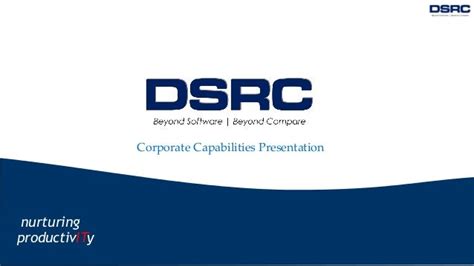 Dsrc Corporate Capabilities Presentation