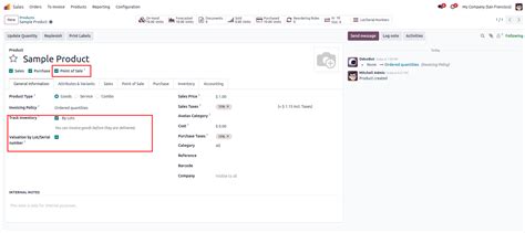 How To Configure Products Product Variants In Odoo Pos