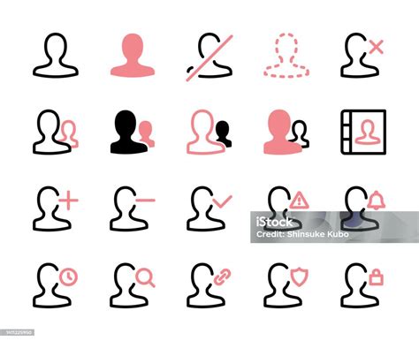 Various Gui Icons Set User Stock Illustration Download Image Now