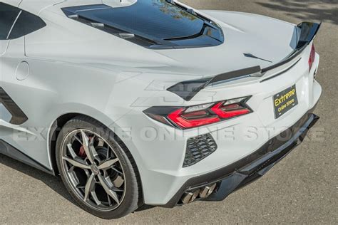 CARBON FIBER Z51 Factory Spoiler Add On Wing Wickers Pair For 20 Up