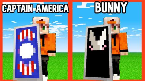 5 Cool Minecraft Shield Designs Tutorial Youtube