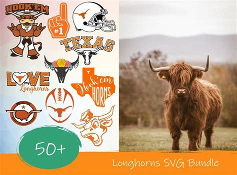 50 Files Texas Longhorns Football Svg Bundle Daily Free Premium Svg