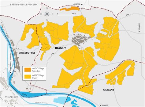 Irancy Wine Region Map