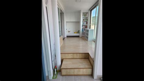 필앤드필 베란다평상 용인 동백동 동문굿모닝힐 아파트 베란다 화단덮개 베란다수납 실내평상 평상만들기 셀프화단덮개 자작나무평상 베란다확장 베란다마루 Youtube