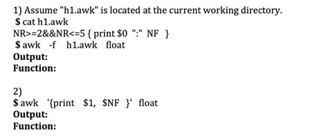 Solved Part III Write Down The Output Of The Last Command Chegg