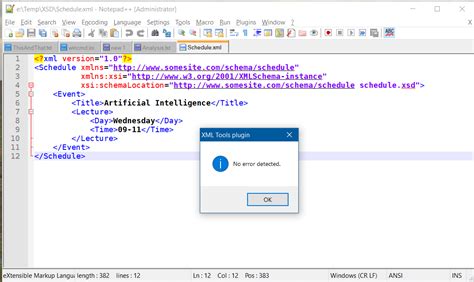 validation can t validate xml file against xsd using notepad stack overflow