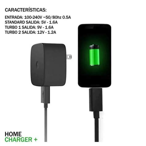Cargador Motorola Turbopower Carga Rápida 30 Cable Tipo C 18900