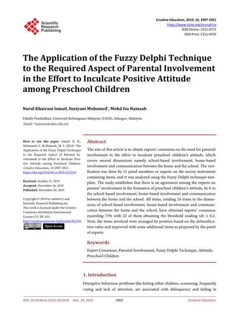 Pdf The Application Of The Fuzzy Delphi Technique To The Required
