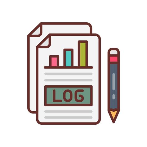 Log File Icon In Vector Logotype 40814698 Vector Art At Vecteezy