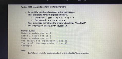 Solved Write A Mips Program To Perform The Following Tasks Chegg
