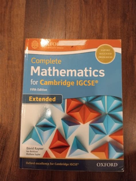 Complete Mathematics For Cambridge IGCSE Fifth Edition Extended