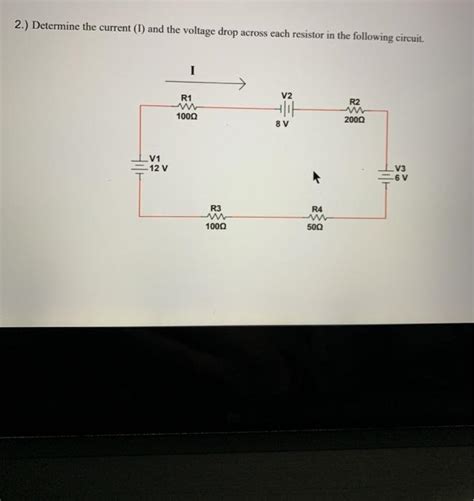 Solved Determine The Current I And The Voltage Drop Chegg