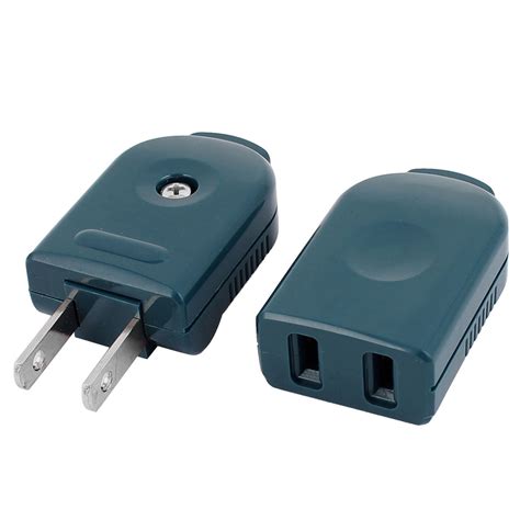 Pair Ac 250v 10a Us Socket Plug Rewireable Power Outlet Adapter