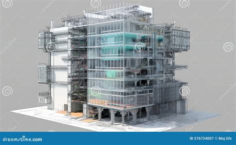 Conceptual Visualization Of The Bim Model Utilities Of The Building
