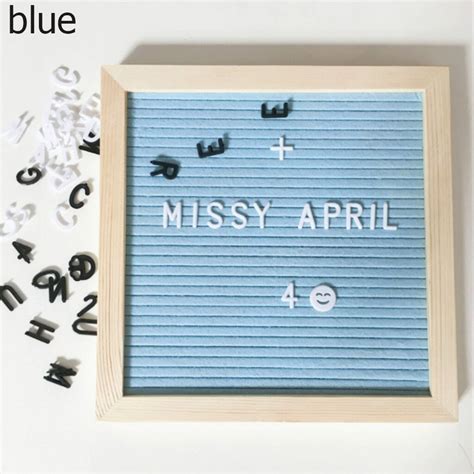 Badu Bg Дъска за съобщения от розов филц Дървена рамка Детска интересна дъска за учене на букви