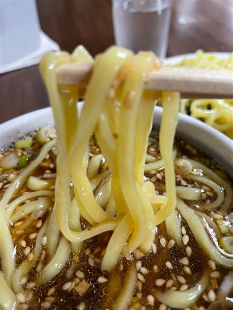 【俺の出番・醤油つけ麺】濃い味のつけ汁とちょっと太めなしっかり麺！つけ汁から餃子は驚き！ のみすけは、お腹いっぱいてんこ盛り