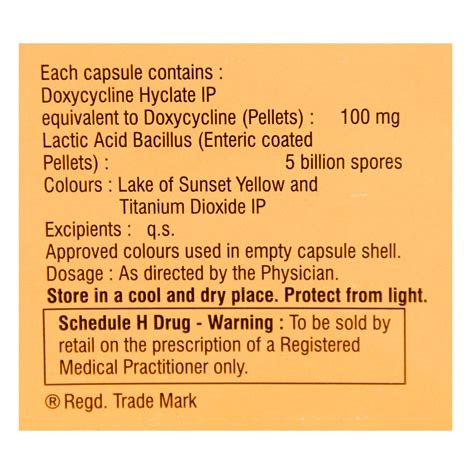 Doxy 1 L Dr Forte Capsule Uses Side Effects Price Apollo Pharmacy
