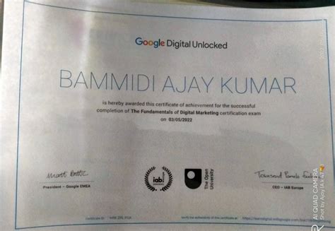 ajay kumar bammidi on linkedin successfully completed digital