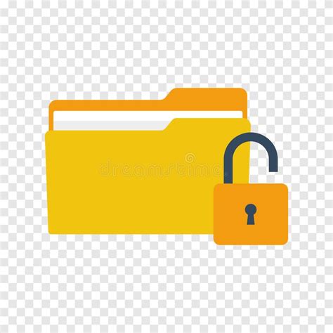 Folder Lock Protection And Security Vector Icons Set Cyber Computer Network Business Data