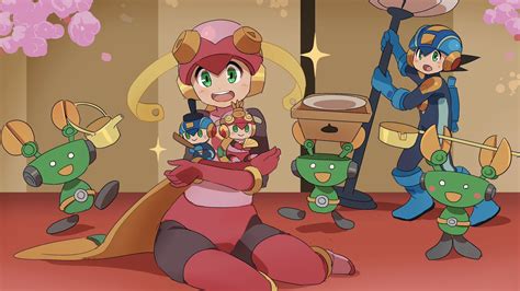 Megaman Exe Roll Exe And Mr Prog Mega Man And 1 More Drawn By 3suisousui Danbooru