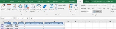 Excel 2016 Sas Add In Replacing Sas Dataset Without Losing Formula Re
