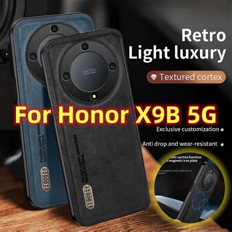 Luxury Leather Casing For Honor X B X B Honorx B G Phone Case Frosted Anti Fall Magnetic