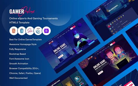 20 best gaming html website templates yes web designs