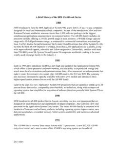 A Brief History Of The IBM AS 400 And ISeries 1988 A Brief History Of The Ibm As 400 And