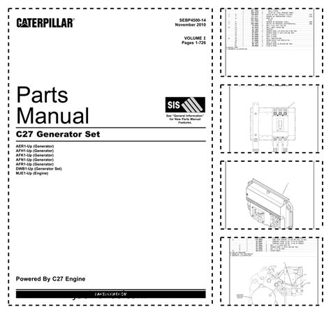 Cat C27 Generator Set Parts Catalog Volume I Sebp4500 14