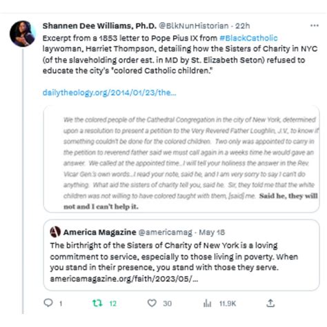Shannen Dee Williams Phd On Linkedin Catholic Blackwomen