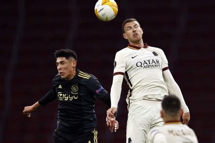 Lr Edson Alvarez Ajax Edin Dzeko Editorial Stock Photo Stock Image