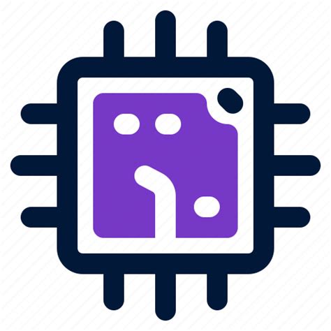 Chip Processor Cpu Smart Brain Icon Download On Iconfinder