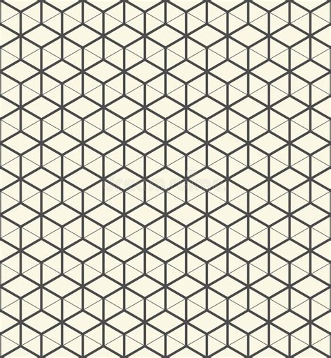 Seamless Cube Pattern Abstract Futuristic Wrapping Paper Background Stock Vector Illustration