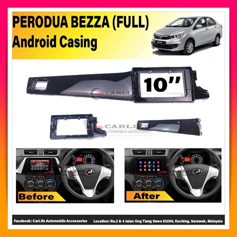 Perodua Bezza 10 Piano Black Android Casing Shopee Malaysia