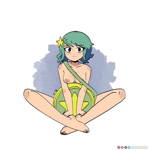 Rule 34 1girls Black Eyes Female Green Hair Green Nails Hair Ornament