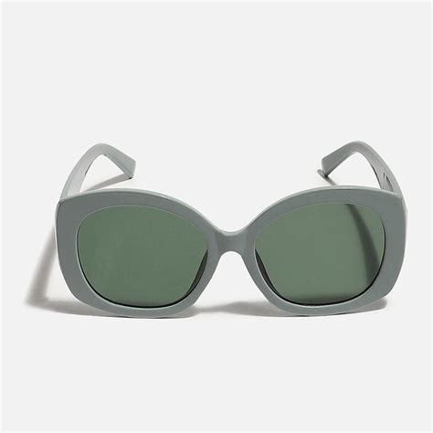 Buy Haute Sauce Women Green Lens Green Rectangle Sunglasses 55 Online