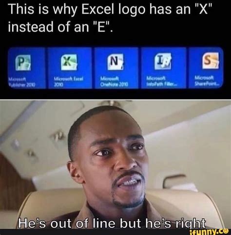 This Is Why Excel Logo Has An X Instead Of An E Out Line But