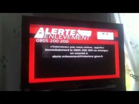 Alerte enlèvement TF1 19 12 12 YouTube