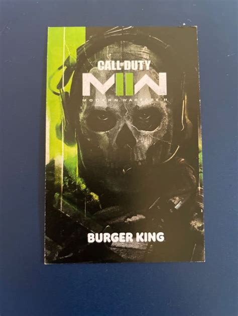 Call Of Duty Mw2 Code Burger King Operator Skin And 2xep Neu Und