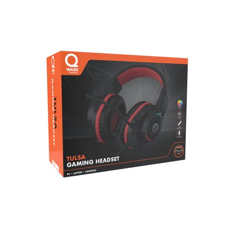 Qware Gaming Tulsa Gaming Headset Rood