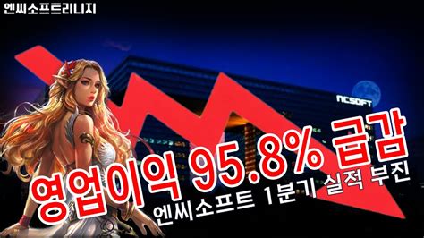 엔씨소프트 실적 부진 영업이익 958 급감 리니지 리마스터 Youtube