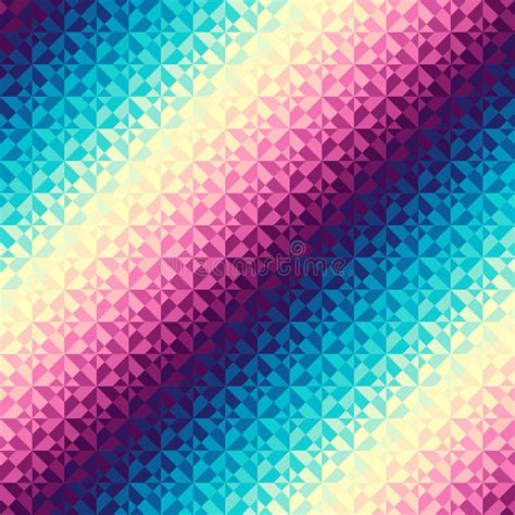 Geometric Abstract Pattern In Low Poly Style Seanless Vector Texture Stock Illustration